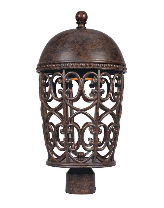 Designers Fountain Amherst 20.25-in Burnt Umber Traditional Outdoor ...