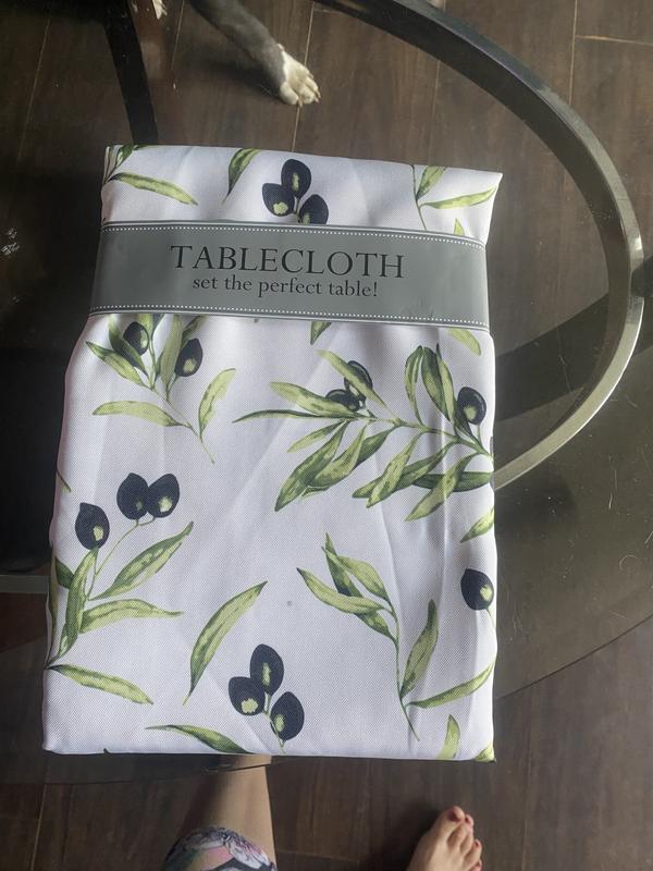 Design Imports Print Outdoor Tablecloth, 60 Round - Macy's