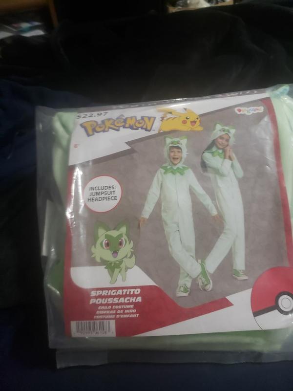 Disguise Child Pokemon Sprigatito Costume Kid's Pokemon Costumes Small ...