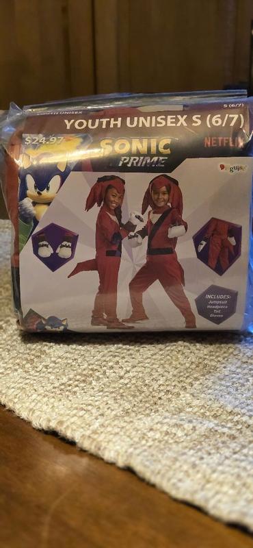 Disguise Sonic Prime Kid's Knuckles Costume Size 4/6 in the Costumes ...
