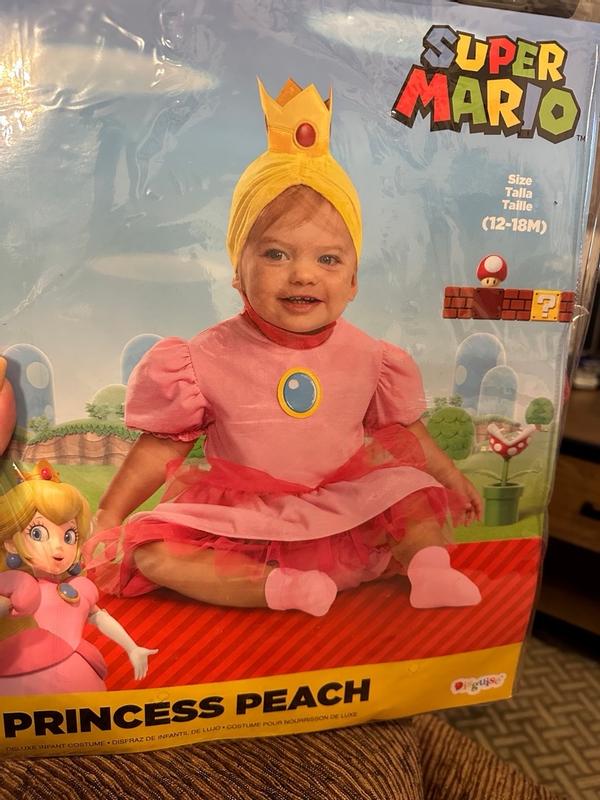 Disguise Girl's Super Mario Bros Infant Posh Princess Peach Costume 12/ ...