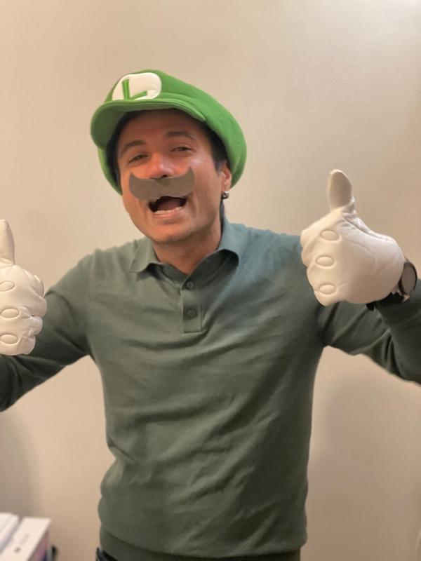 Disguise Mens Super Mario Bros Luigi Elevated Accessory Kit Costume ...