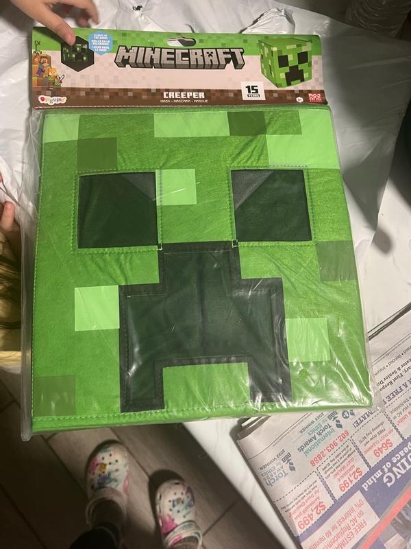 Disguise Minecraft Anniversary Creeper Block Head Mask at Lowes.com