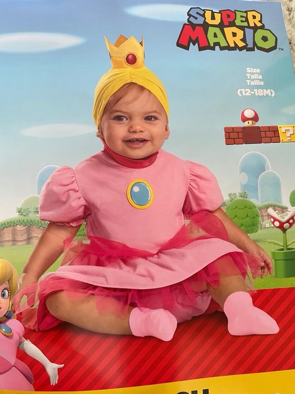 Disguise Girl's Super Mario Bros Infant Posh Princess Peach Costume 12/ ...
