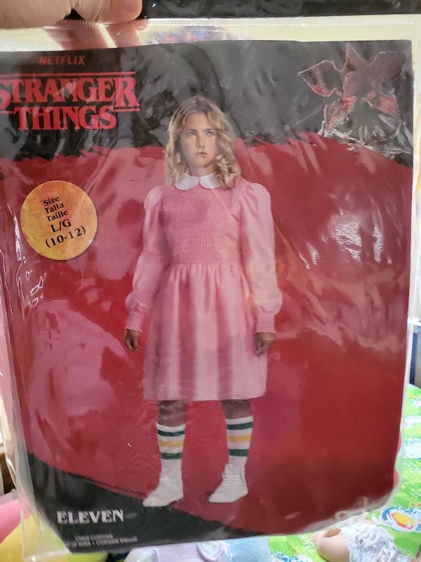 Disguise Tween Stranger Things Classic Pink Dress Eleven Costume Size ...