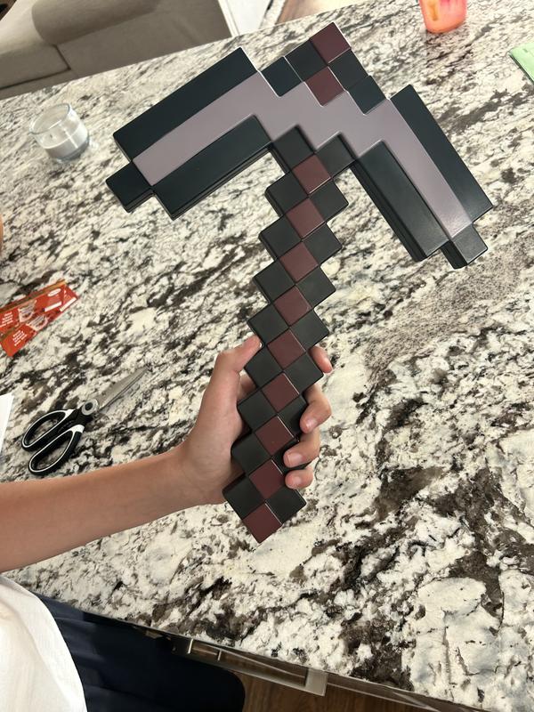 Disguise 15" Minecraft Netherite Pickaxe Toy Weapon at Lowes.com