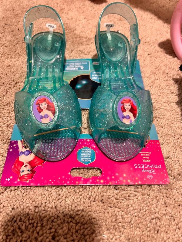 Disguise Girl's Disney's Little Mermaid Ariel Light-Up Shoes - Size 11 ...