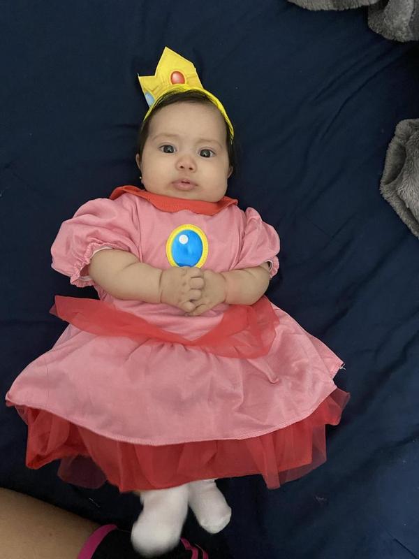 Disguise Girl's Super Mario Bros Infant Posh Princess Peach Costume 12/ ...