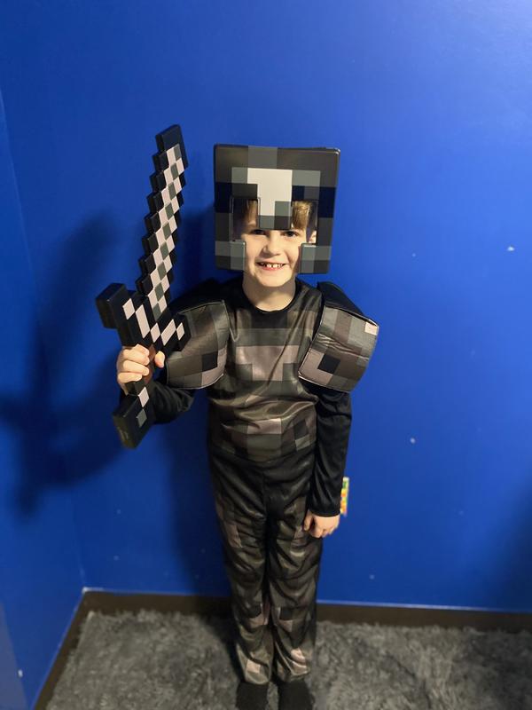 Disguise Minecraft Kid's Netherite Armor Jumpsuit Classic Costume ...