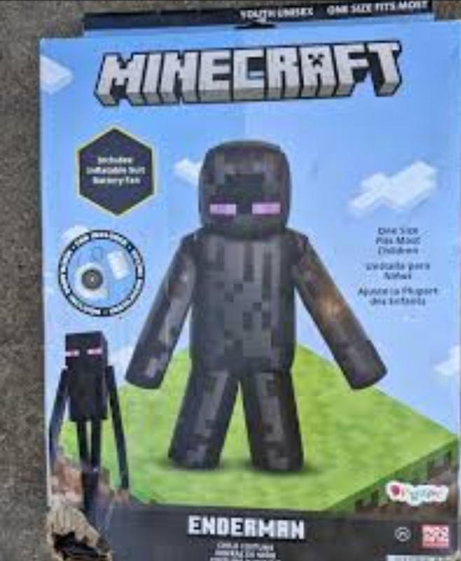 Disguise Minecraft Kid's Inflatable Enderman Costume Minecraft Costumes ...