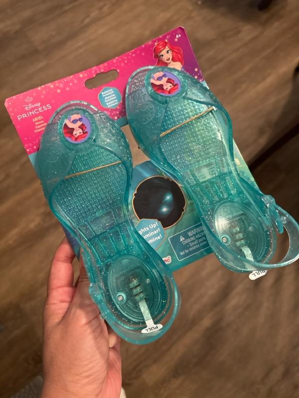 Disguise Girl's Disney's Little Mermaid Ariel Light-Up Shoes - Size 11 ...