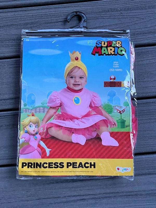 Disguise Girl's Super Mario Bros Infant Posh Princess Peach Costume 12/ ...