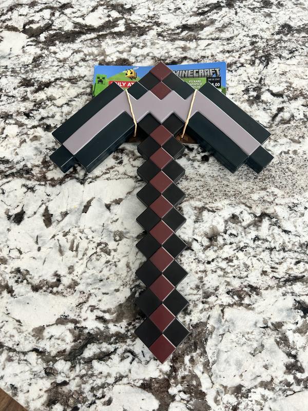 Disguise 15" Minecraft Netherite Pickaxe Toy Weapon at Lowes.com