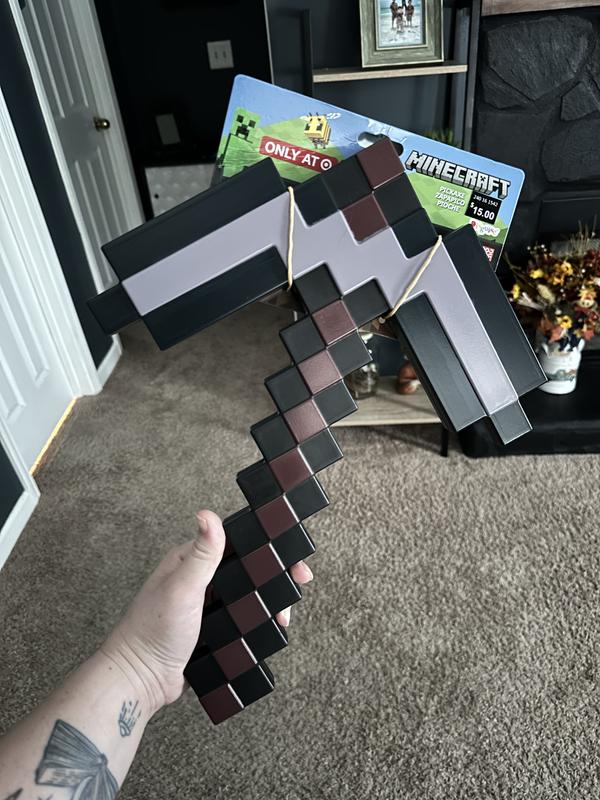 Disguise 15" Minecraft™ Netherite Pickaxe Toy Weapon at Lowes.com