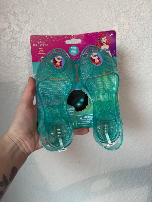 Disguise Girl's Disney's Little Mermaid Ariel Light-Up Shoes - Size 11 ...