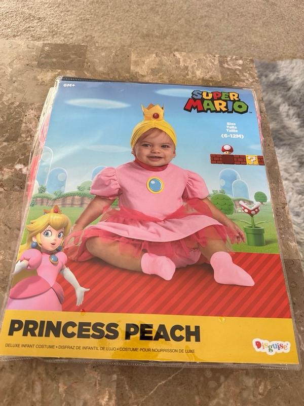 Disguise Girl's Super Mario Bros Infant Posh Princess Peach Costume 6/ ...