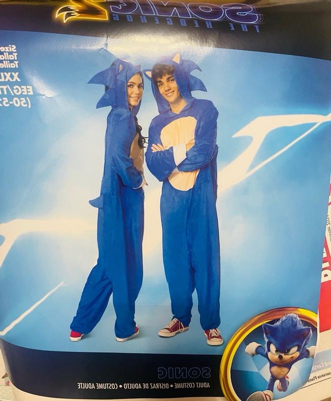 HalloweenCostumes.com FUN Costumes Adult Sonic 2 Movie Sonic Costume 2X ...