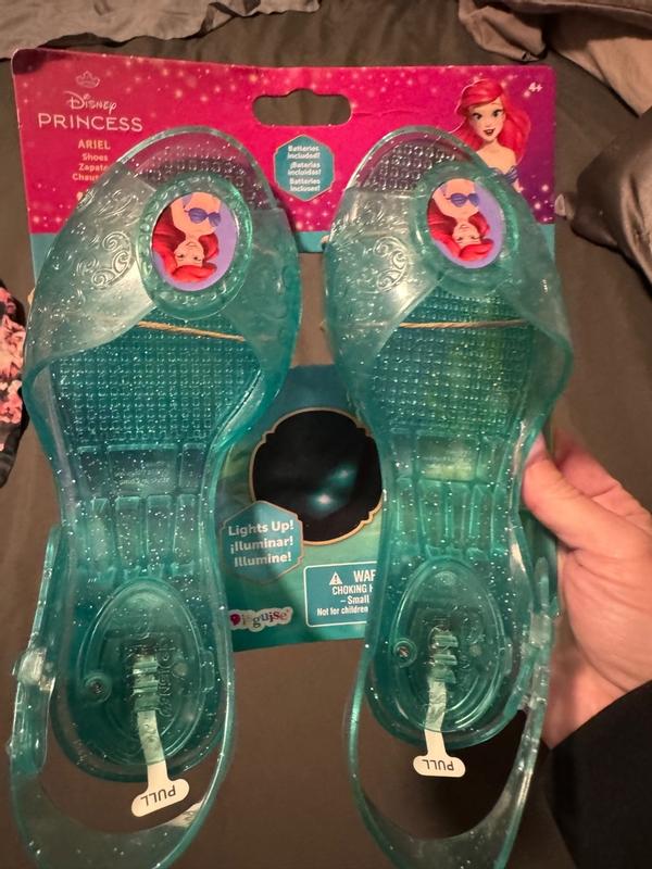 Disguise Girl's Disney's Little Mermaid Ariel Light-Up Shoes - Size 11 ...