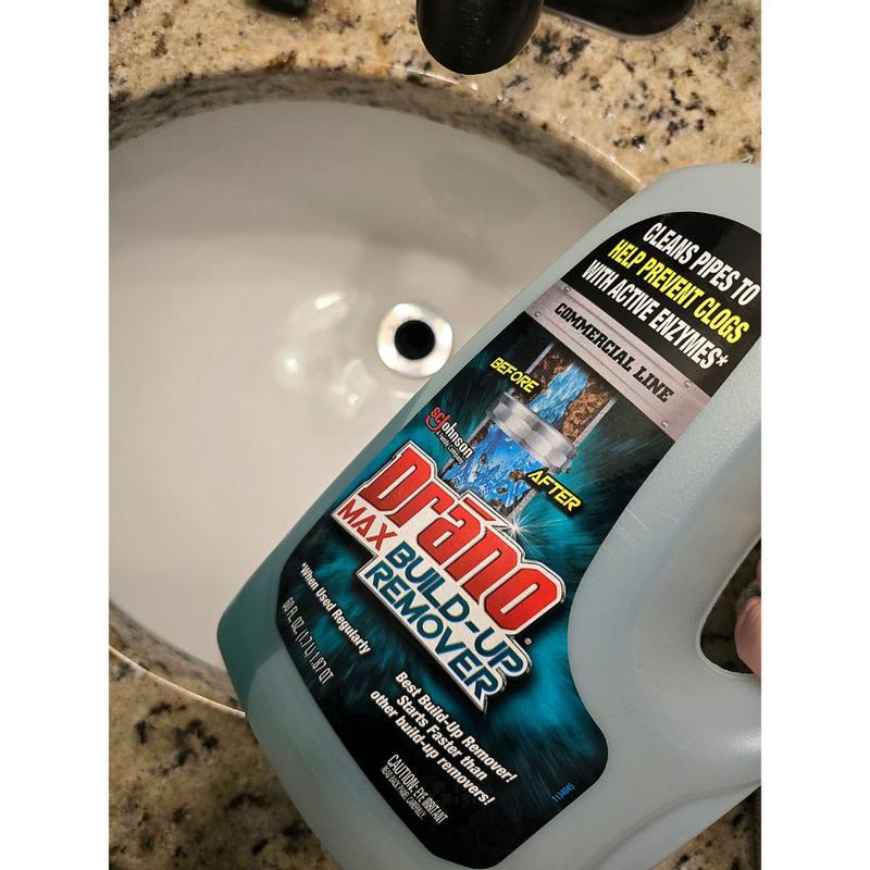 Drano Max Build-Up Remover Commercial Line 60-fl oz Drain Cleaner ...