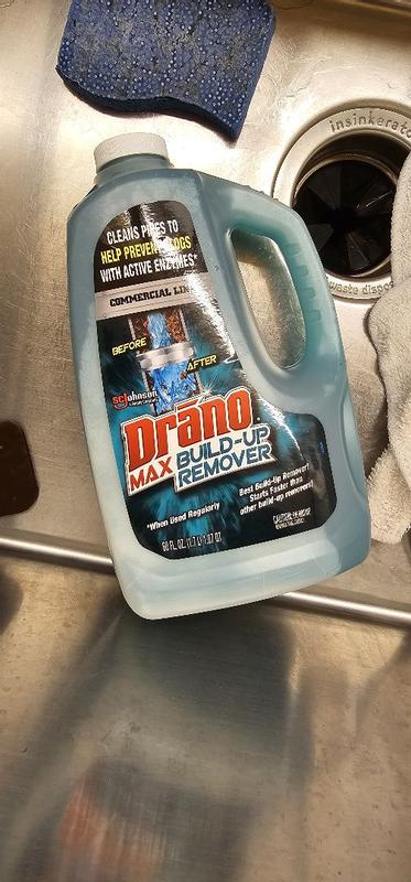 Drano Max Build-Up Remover Commercial Line 60-fl oz Drain Cleaner ...