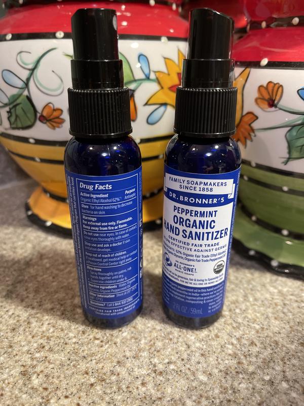 Peppermint Organic Hand Sanitizer Dr. Bronner s