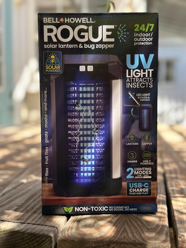 BELL + HOWELL Rogue Indoor/Outdoor UV light Bug zapper Insect Trap in ...