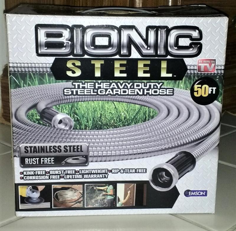 Bionic Steel 5/8 in. x 50 ft. Lightweight Kink-Free Stainless Steel ...
