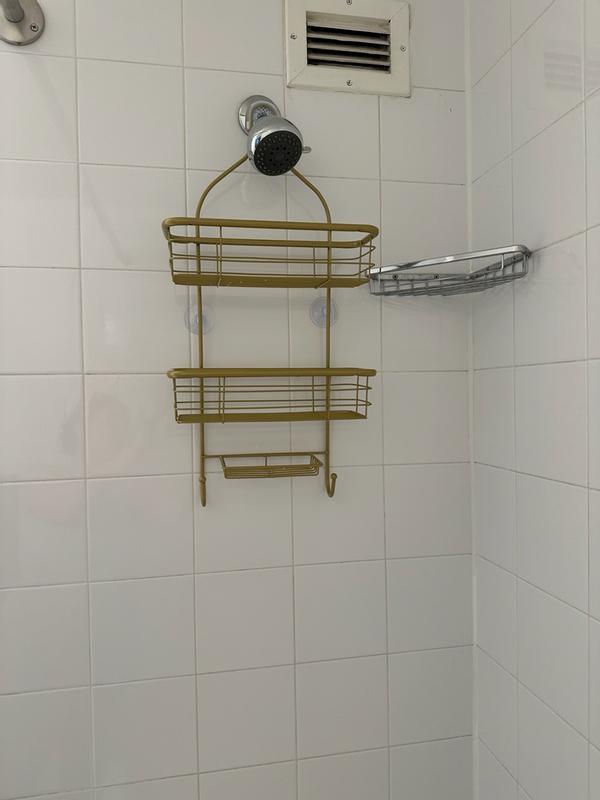 Moorefield Gold Stainless Steel 3 -Shelf Over the Showerhead Hanging ...