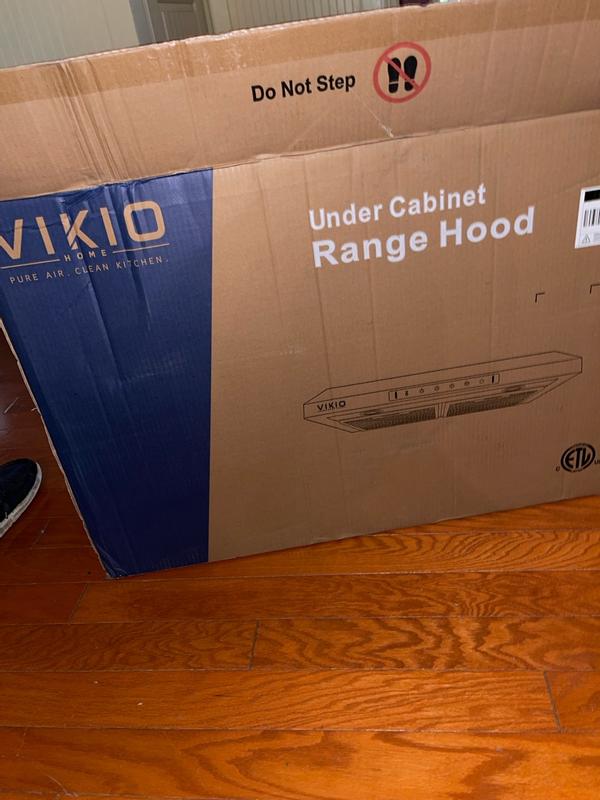 VIKIO 30 inch Ducted 980-CFM Black Under Cabinet Range Hood in the ...