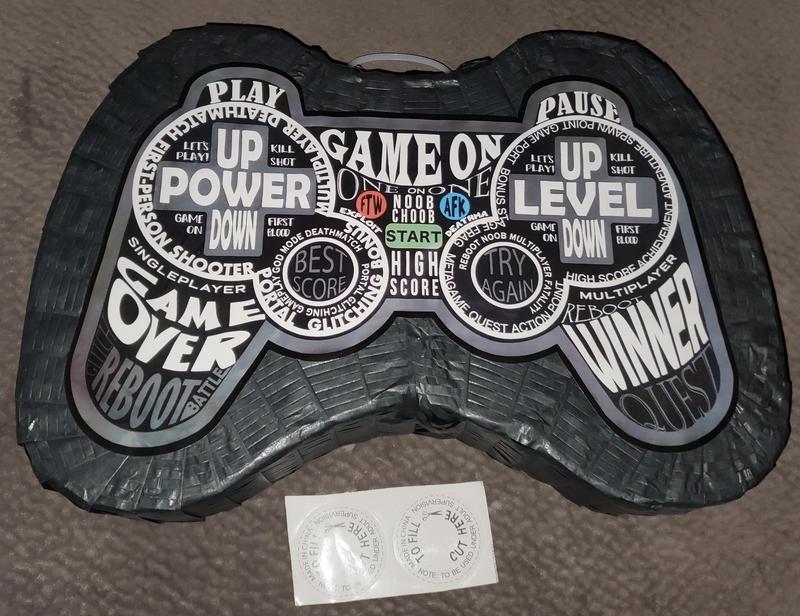 Small Video Game Controller Pinata for Birthday Gamer Party Decorations ...