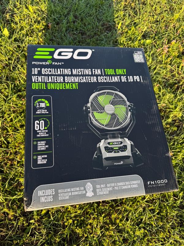 EGO 10-in 56 -Volt 5 -Speed High Velocity Indoor/Outdoor Grey/Green ...