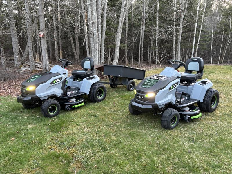 EGO POWER+ T6 42-in 56-volt Lithium Ion Electric Riding Lawn Mower with ...