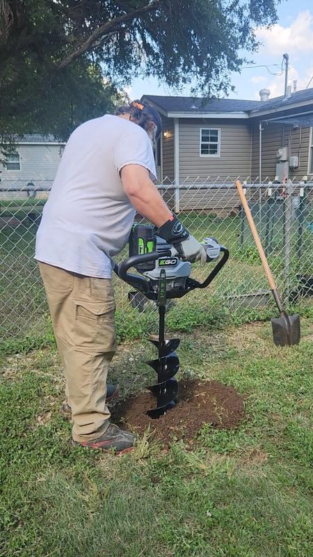 EGO 1-man POWER+ Earth Auger Powerhead with 8-in Bit(s) Included ...