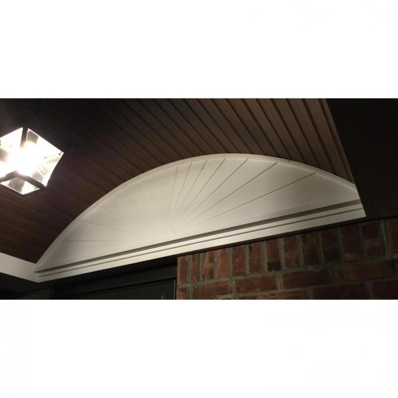 Ekena Millwork 76-in W x 20-in L PVC Pediment in the Crosshead & Window ...