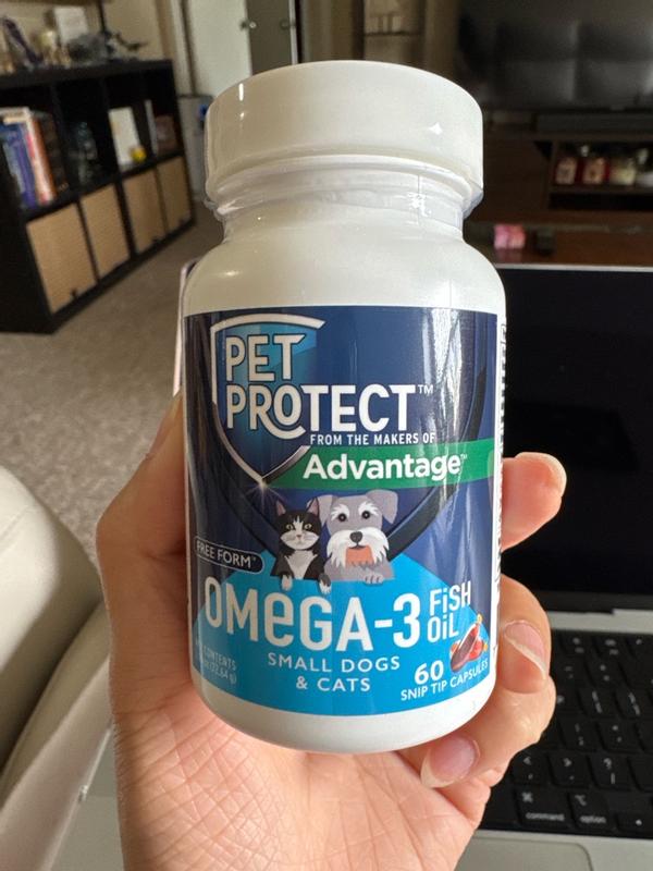 Pet Protect Omega-3 Free Form Skin Supplement Snip Tips for Dogs and ...