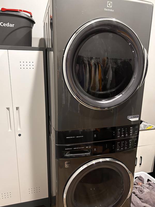 Electrolux SmartBoost Premix Electric Stacked Laundry Center with 4.5 ...