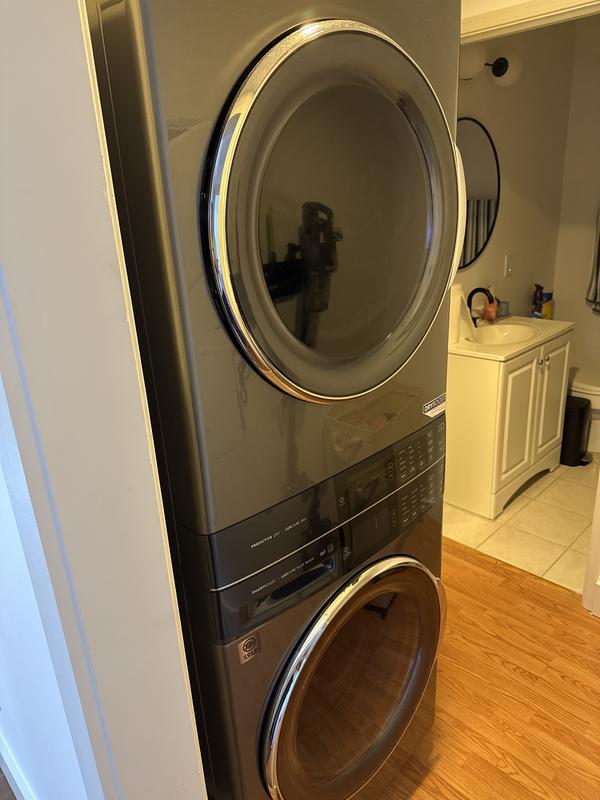 Electrolux SmartBoost Premix Gas Stacked Laundry Center with 4.5-cu ft ...