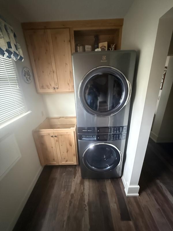 Electrolux SmartBoost Premix Gas Stacked Laundry Center with 4.5-cu ft ...