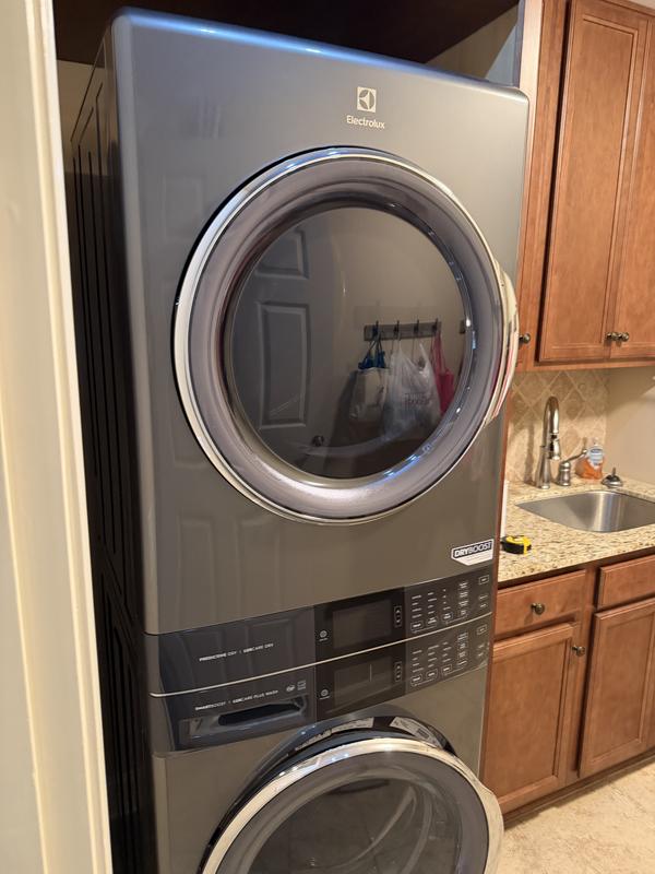 Electrolux SmartBoost Premix Electric Stacked Laundry Center with 4.5 ...