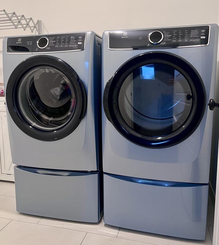 Electrolux 8-cu ft Stackable Steam Cycle Vented Electric Dryer (Glacier ...