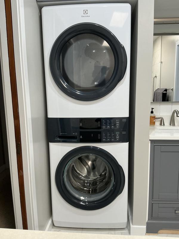 Electrolux LuxCare Wash Electric Stacked Laundry Center with 4.4-cu ft ...