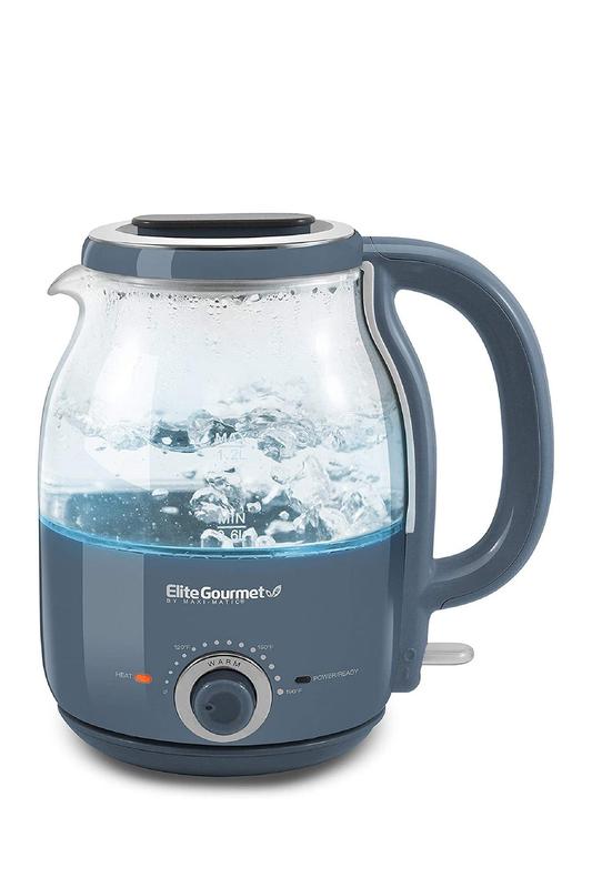 Elite Dark Blue 5-Cup Cordless Manual Electric Kettle in the Water ...
