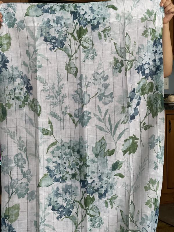 Waverly 95-in Multi Sheer Standard lined Rod pocket Single curtain ...