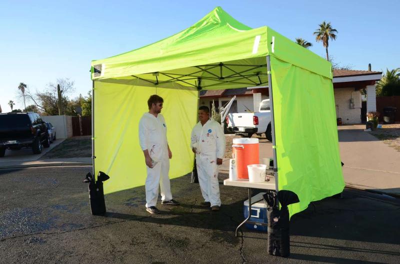 Shax 10 ft. x 10 ft. Lime Green Pop-Up Tent Canopy with Aluminum Frame ...