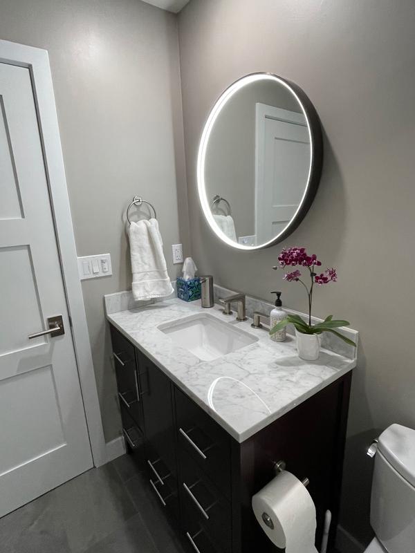 ET2 Anodized Bronze 1-Light Electric Mirror in the Mirrors department ...