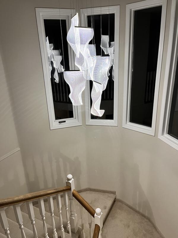 ET2 Rinkle 6 - Light Brushed Gunmetal Black Contemporary - LED Acrylic ...