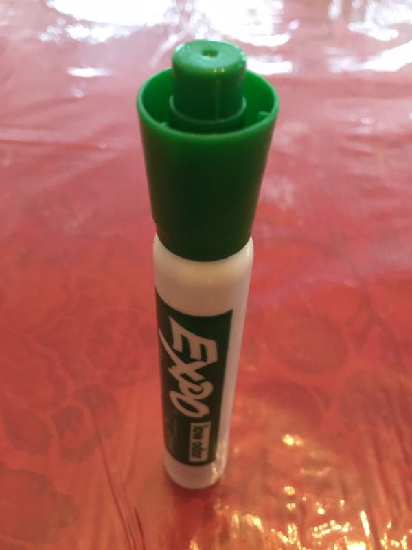 Expo Low-Odor Dry-Erase Markers, Broad Chisel Tip, Green, 12-Pack ...