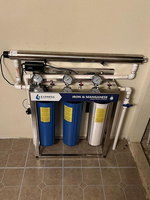 Express Water WH300SICS Triple-stage 15-GPM Iron Reducing Soft Water ...
