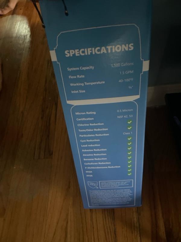 Express Water Streamline Single-stage Activated Carbon Under Sink Water ...