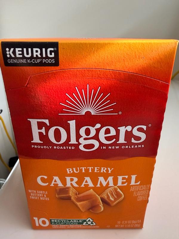 Folgers Buttery Caramel Coffee K-Cups 24/Box in the Single-Serve Coffee ...